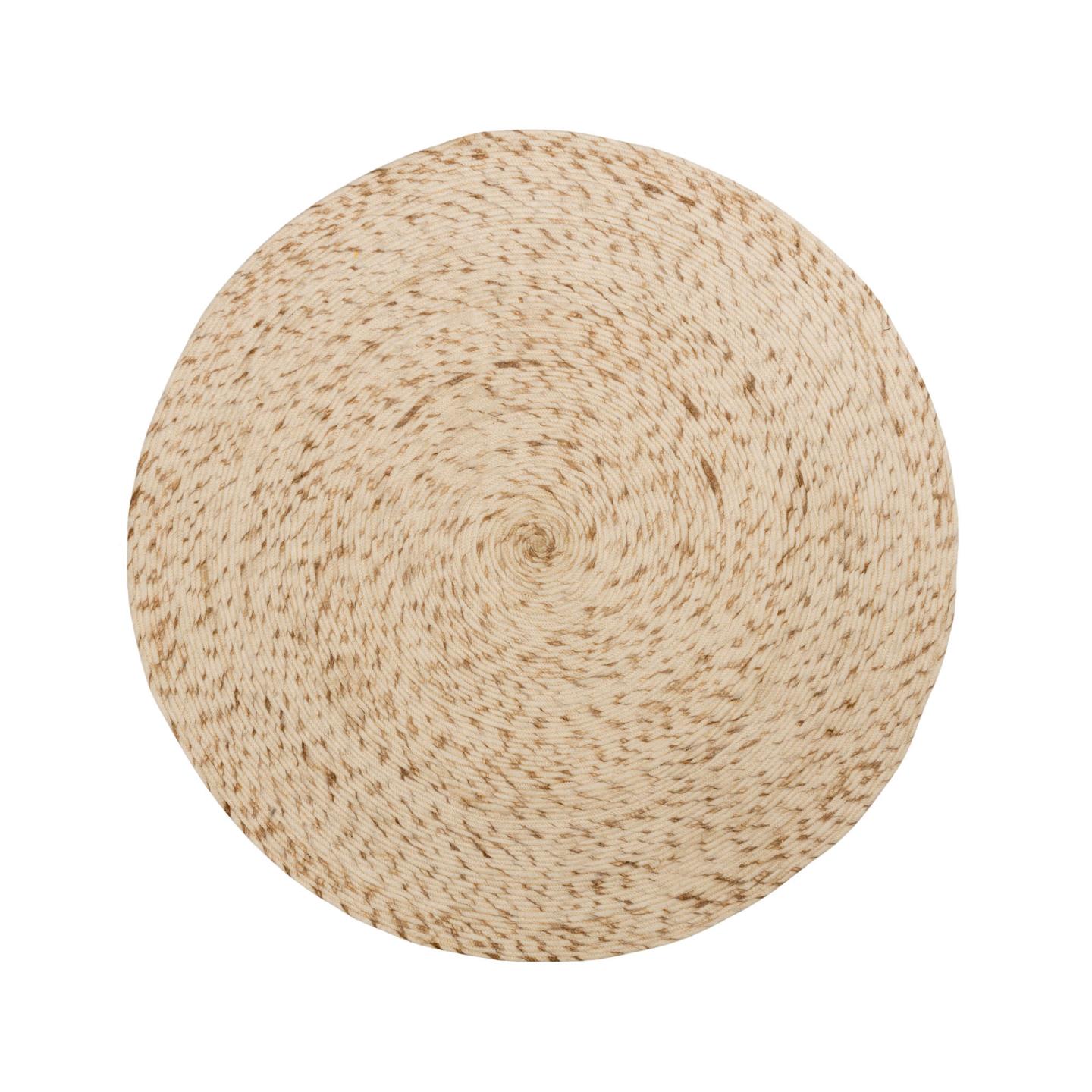 Volnena Okrogla preproga Tashi, dve dimenziji - Opremisidom