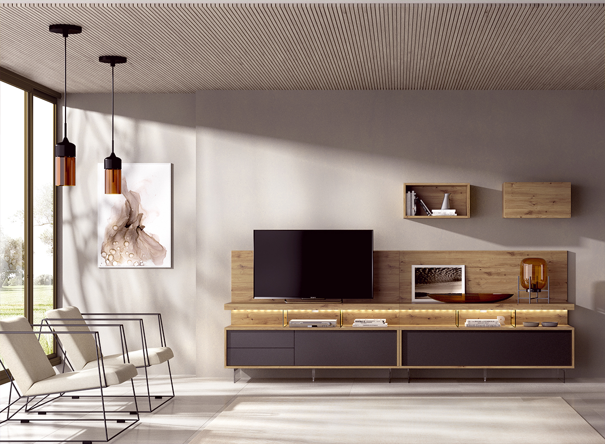 Dnevni regal Compactos - sestav 61 - Opremisidom